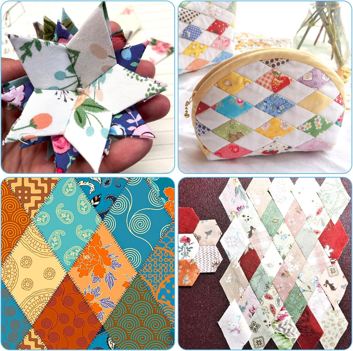 100 English Paper Piecing 1" 60 Degree Diamond Templates – Quilters ...